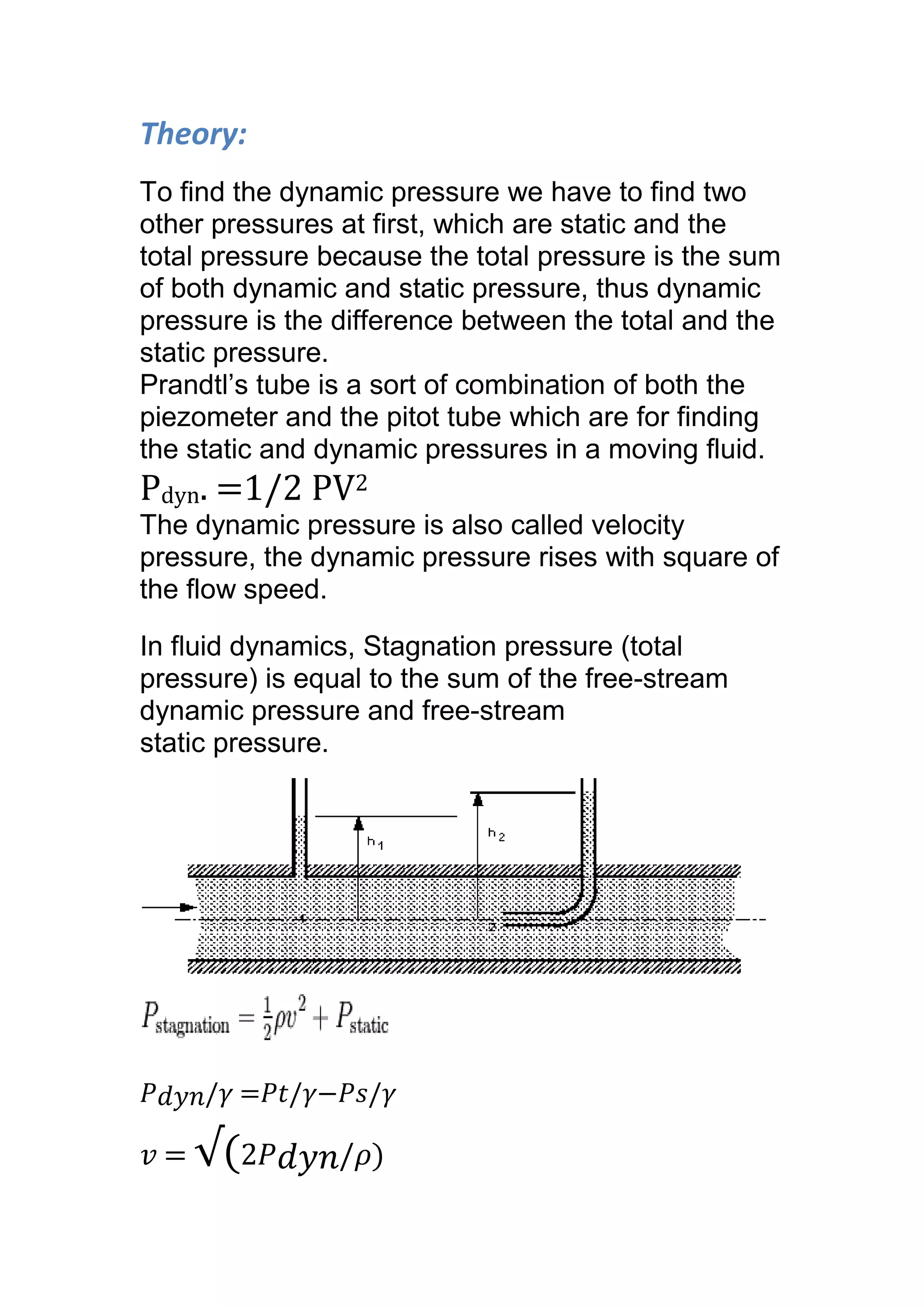 STATIC & DYNAMIC PRESSURE | DOCX