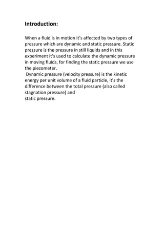 STATIC & DYNAMIC PRESSURE | DOCX