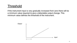 Static characteristics in mechanical measurements & metrology | PPT
