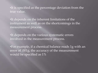 Static characteristics in Instrumentation and metrology | PPT