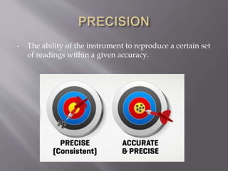 Static characteristics in Instrumentation and metrology | PPTX