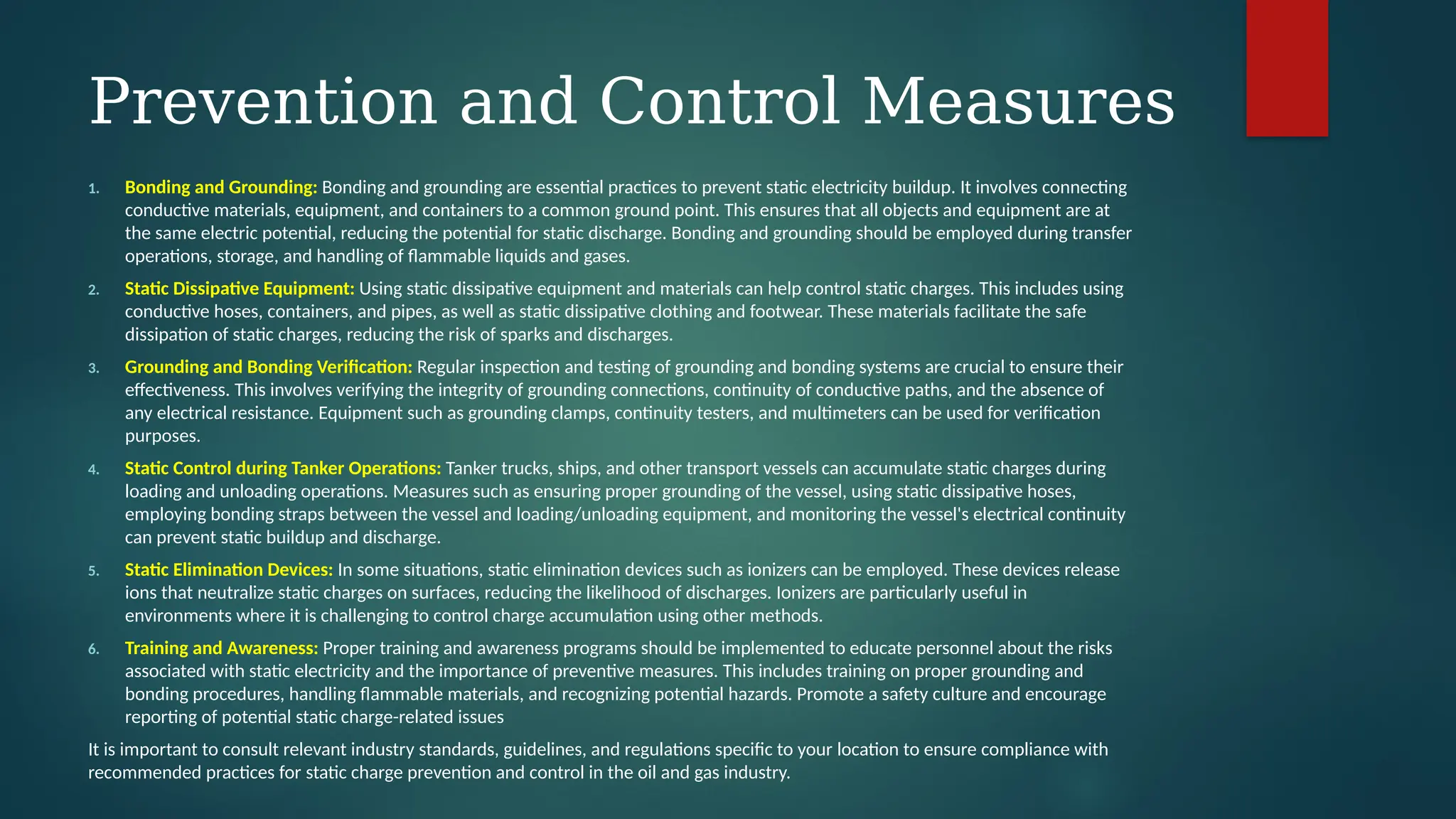 Static Charge is one the major hazard in the industry | PPTX