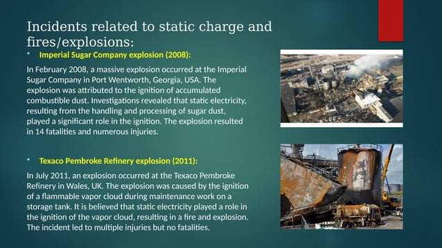 Static Charge is one the major hazard in the industry | PPTX