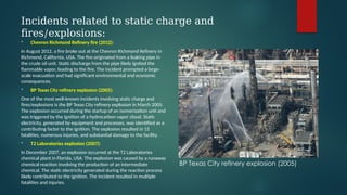 Static Charge is one the major hazard in the industry | PPTX | Indoor ...