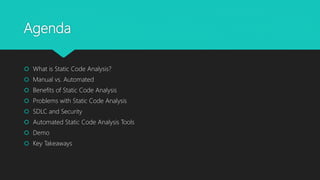 Static Code Analysis | PPT