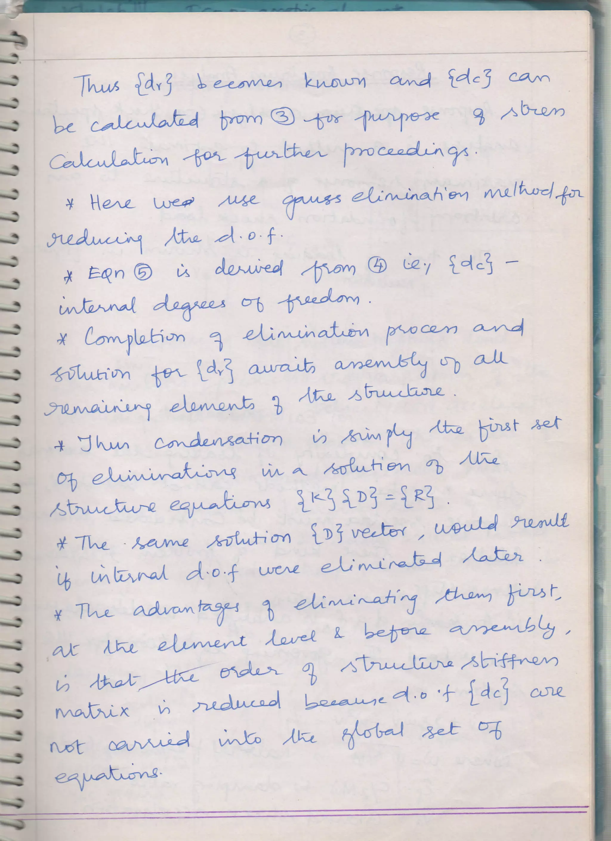Static condensation | PDF