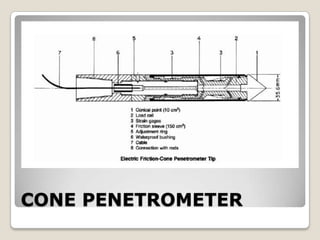 Static cone penetration test-basics | PPSX