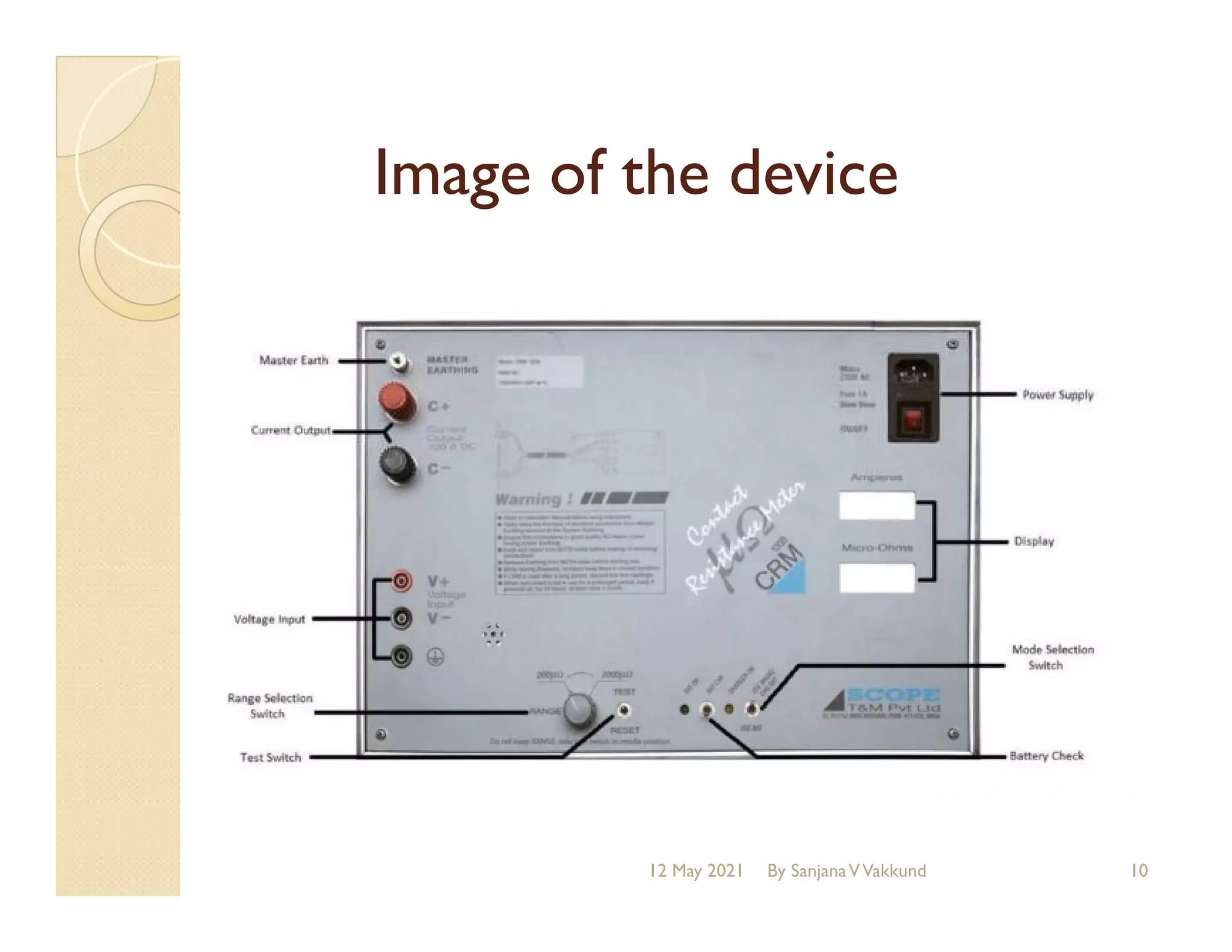 Static Contact Resistance Test Kit - SCOPE Product | PDF