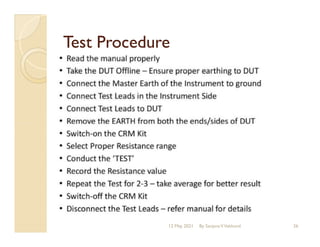 Static Contact Resistance Test Kit - SCOPE Product | PDF