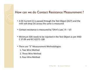 Static Contact Resistance Test Kit - SCOPE Product | PDF