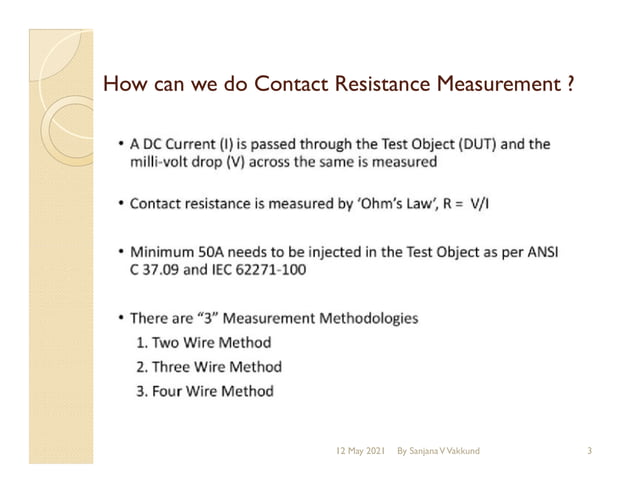 Static Contact Resistance Test Kit - SCOPE Product | PDF | Physics ...