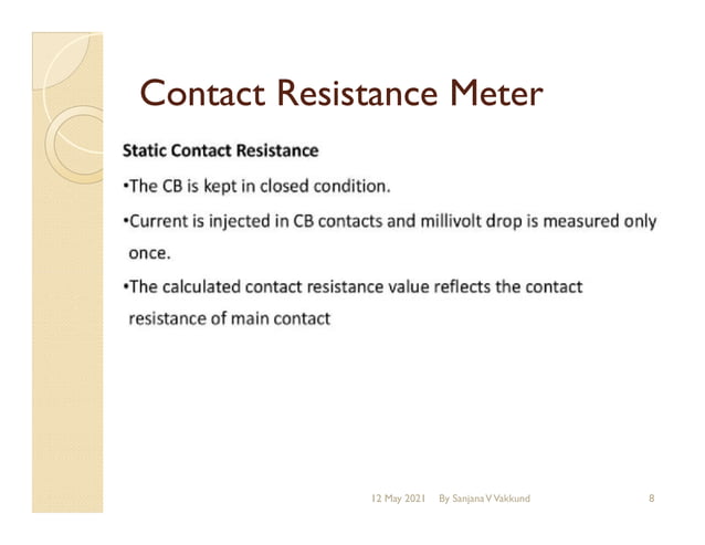 Static Contact Resistance Test Kit - SCOPE Product | PDF | Physics ...