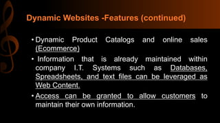 Static dynamic and active web pages | PPTX