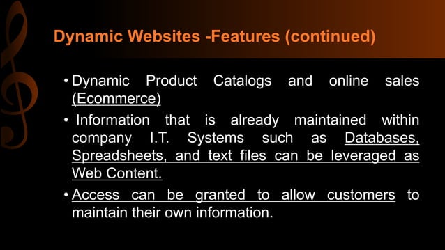 Static dynamic and active web pages | PPTX