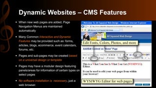 Static dynamic and active web pages | PPTX