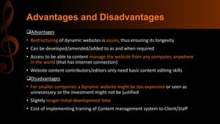 Static dynamic and active web pages | PPTX