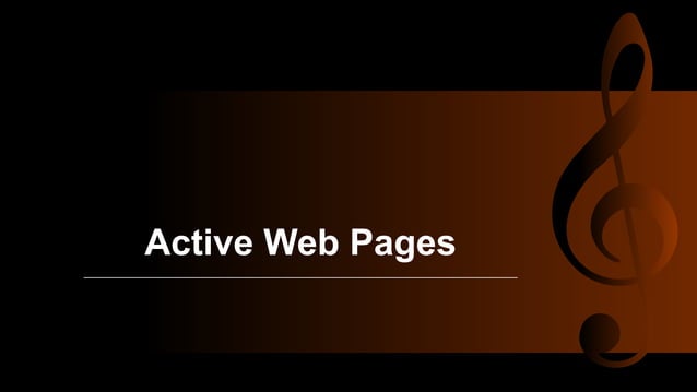 Static dynamic and active web pages | PPTX