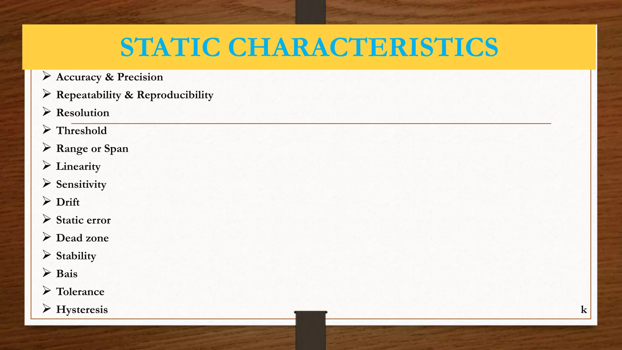 Static & dynamic characteristics of instruments | PPTX