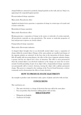 Static elecrticity | PDF