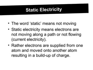 Grade 9-U2-L1-Static electricity | PPT