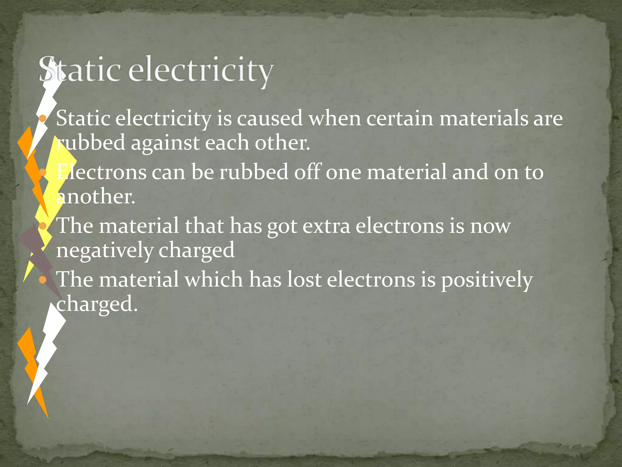 Static electricity | PPT