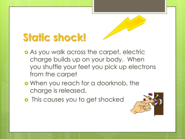 Static electricity U6L2 Notes | PPT
