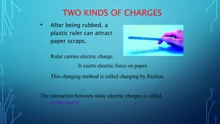 Static electricity | PPTX | Physics | Science