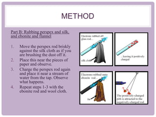 Static electricity prac | PPTX | Physics | Science