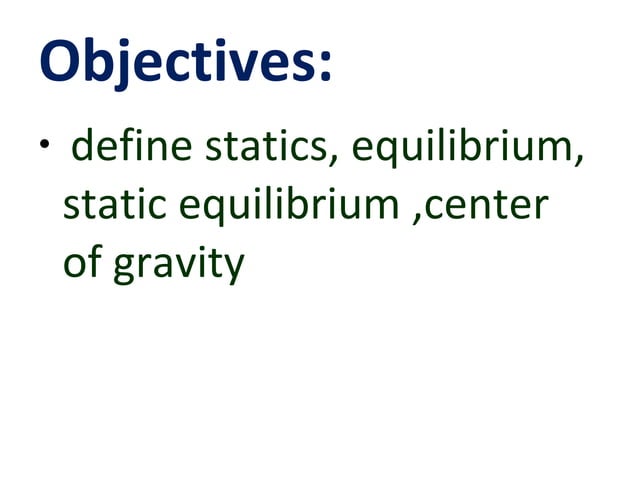 Static equilibrium chartres | PPT | Physics | Science