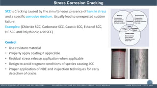 Static equipment in oil and gas industry | PDF