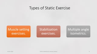 Static exercises | PPTX
