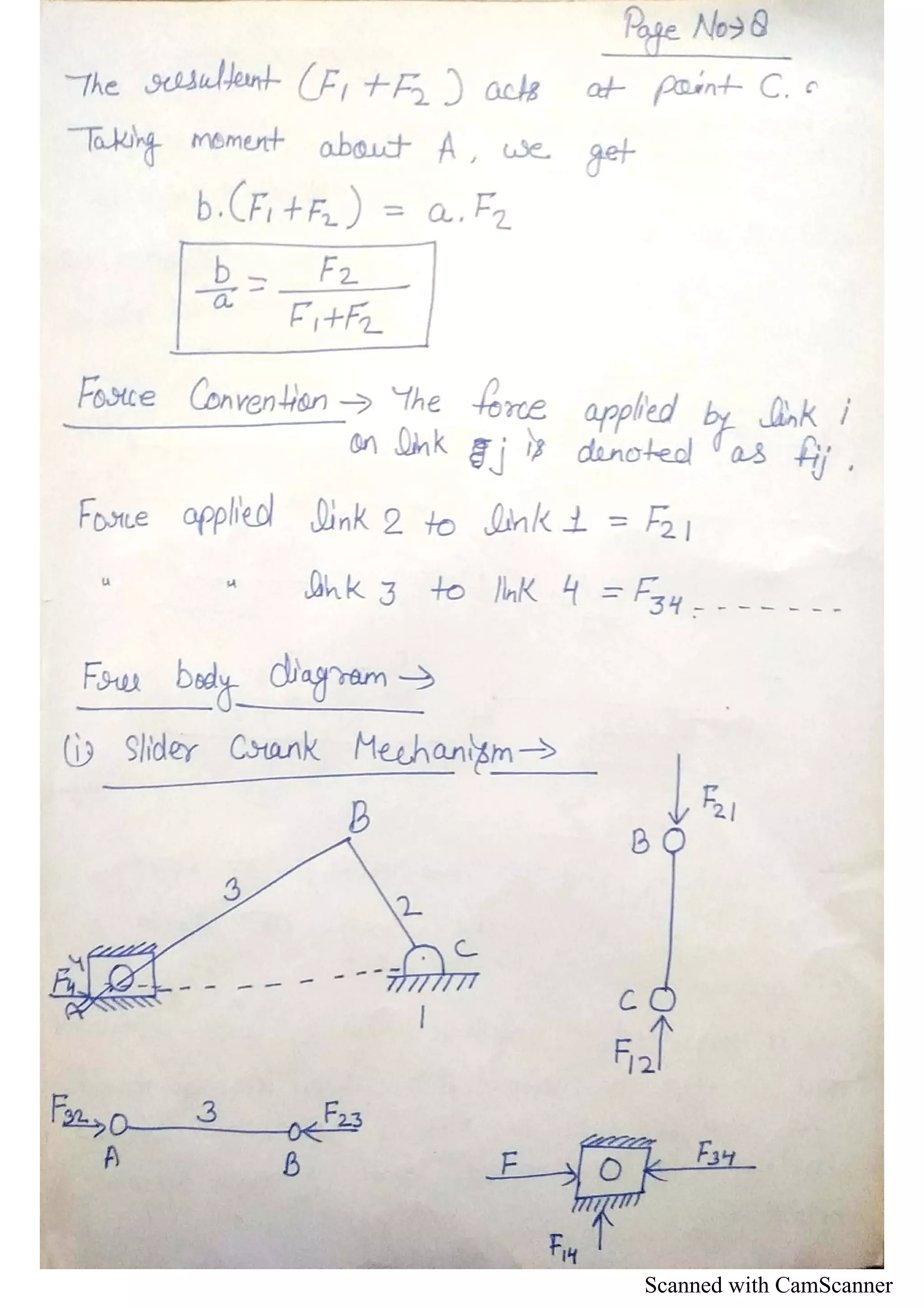 Static force analysis | PDF