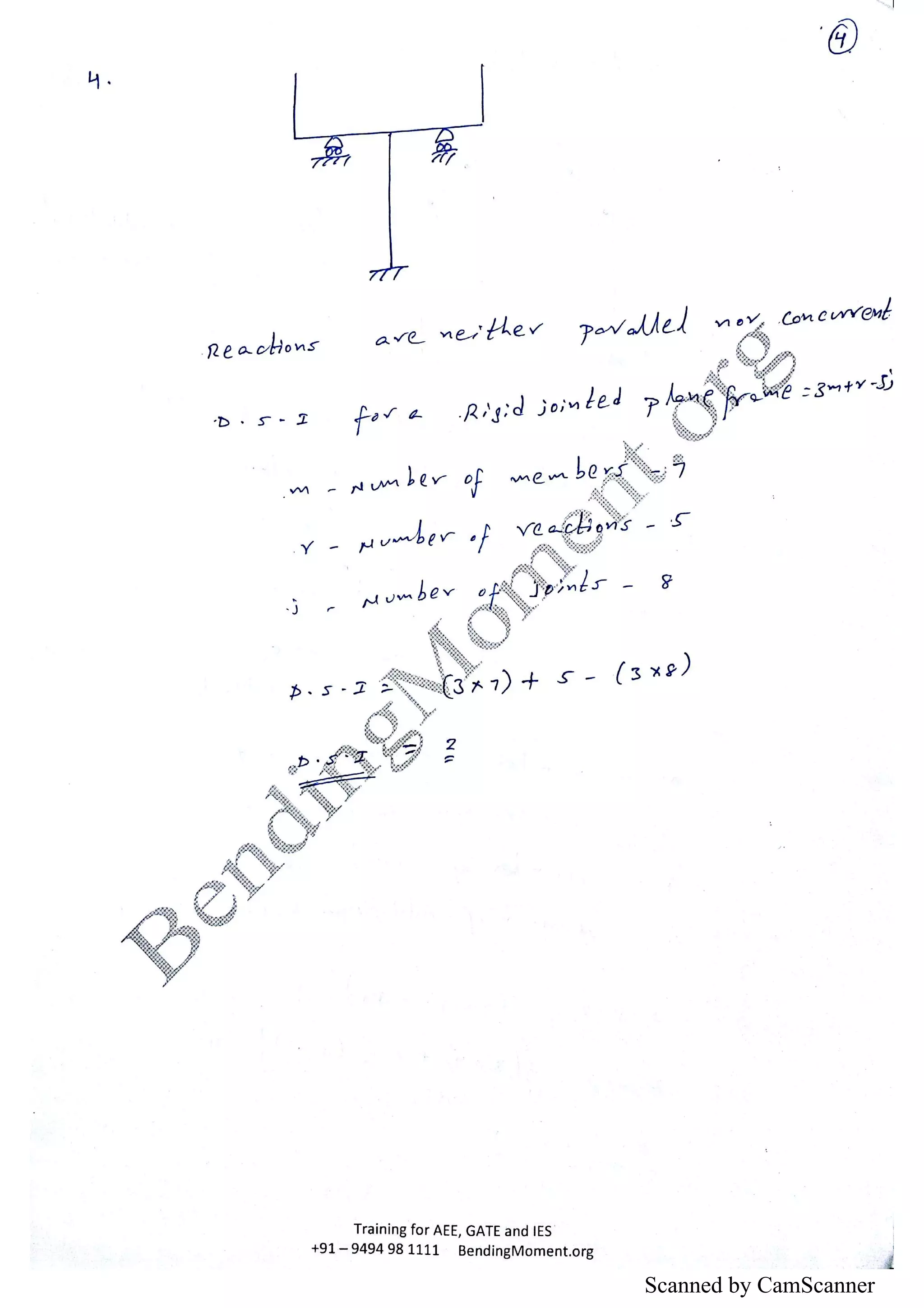 Static indeterminacy problems | PDF