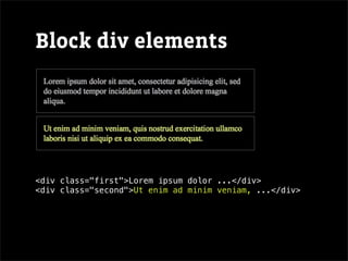 Static layouts with css | PDF