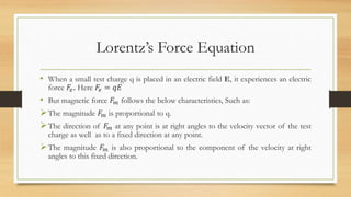 Static Magnetic Field(Electromagnetic Fields and Waves) | PPTX