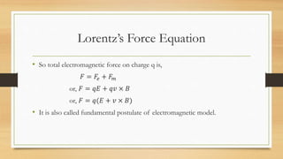 Static Magnetic Field(Electromagnetic Fields and Waves) | PPTX