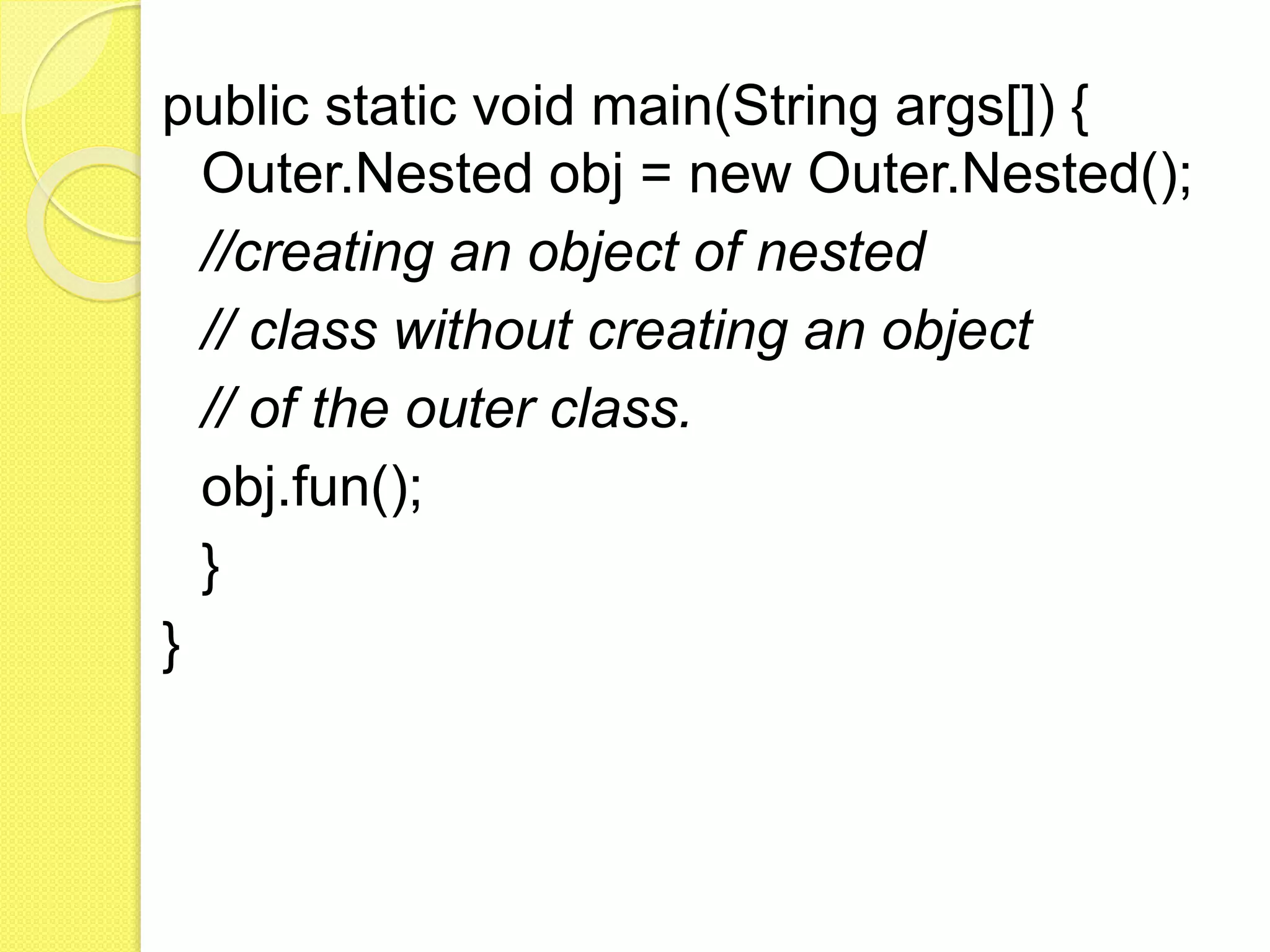 Static Members-Java.pptx | Programming Languages | Computing