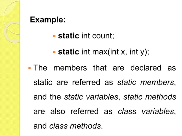 Static Members-Java.pptx | Programming Languages | Computing