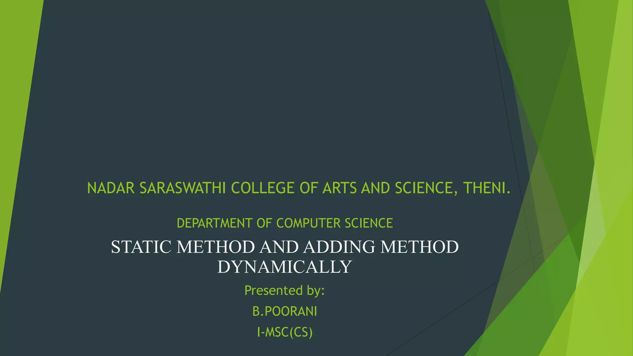 Static Methodadding Method Dynamicallypptx Free Download 4271