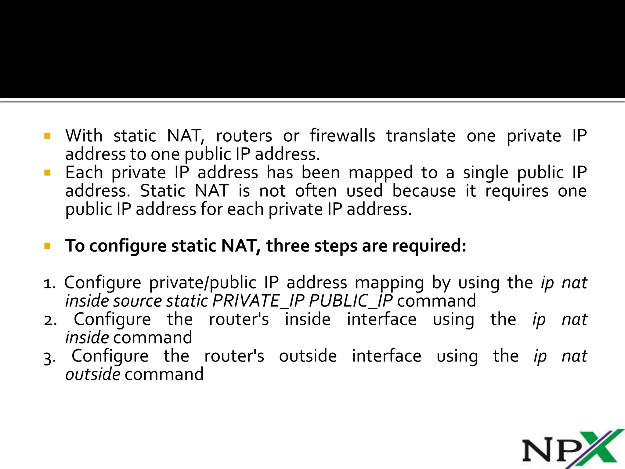 Static NAT | PPTX