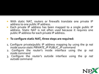 Static NAT | PPTX