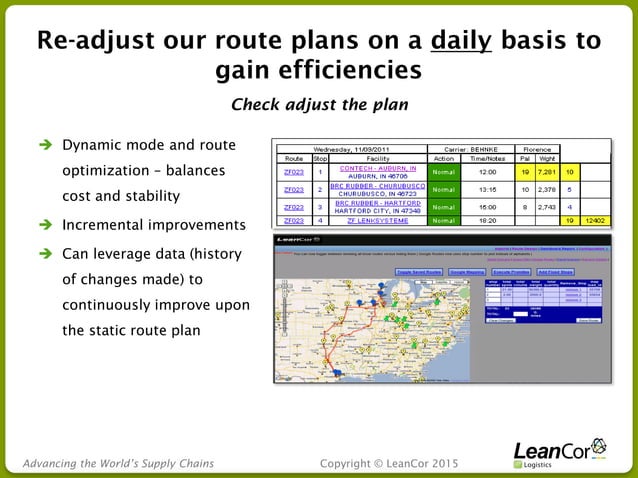 LeanCor Logistics Webinar: How to Build Lean Logistics Route Plans for ...