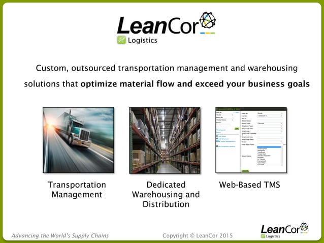 LeanCor Logistics Webinar: How to Build Lean Logistics Route Plans for ...