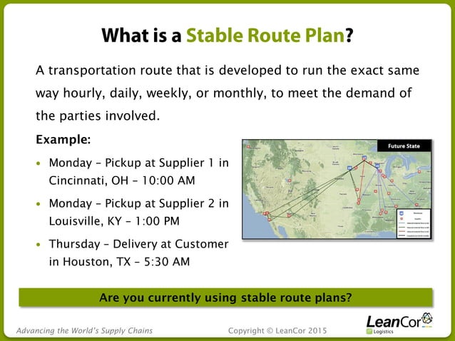LeanCor Logistics Webinar: How to Build Lean Logistics Route Plans for ...