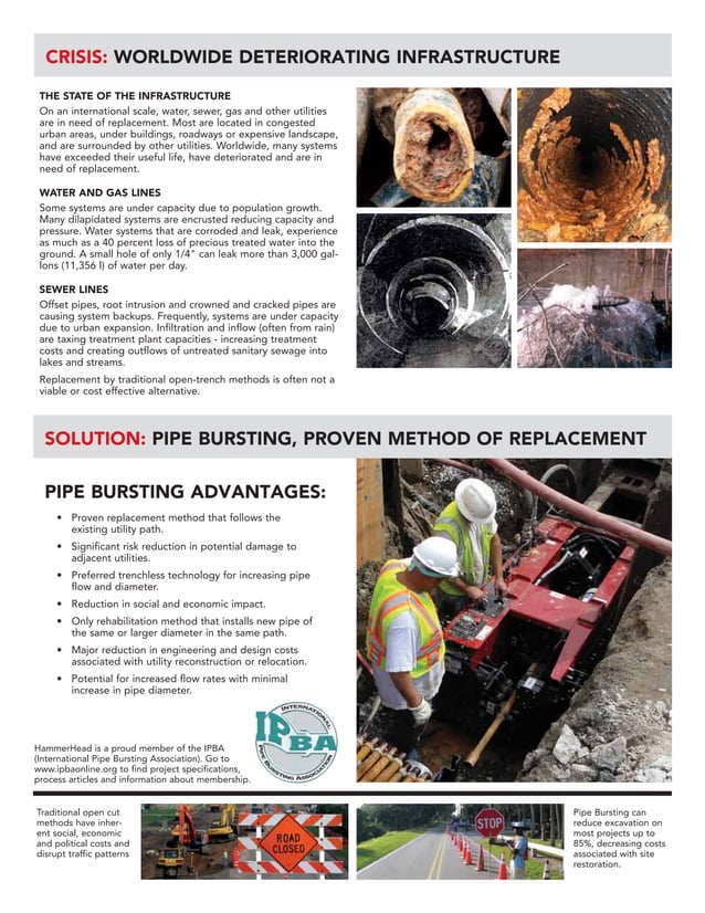 Static Pipe Bursting Systems | PDF