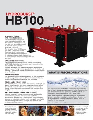 Static Pipe Bursting Systems | PDF