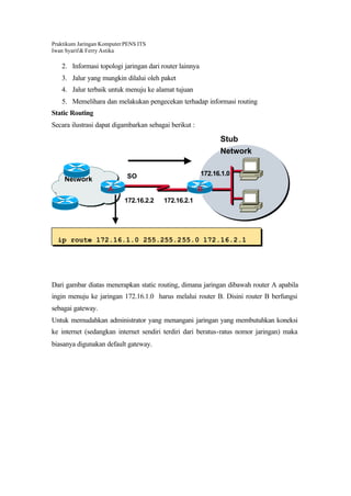 Static routing | PDF