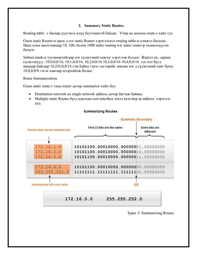 Static routing гэж юу вэ ? | PDF