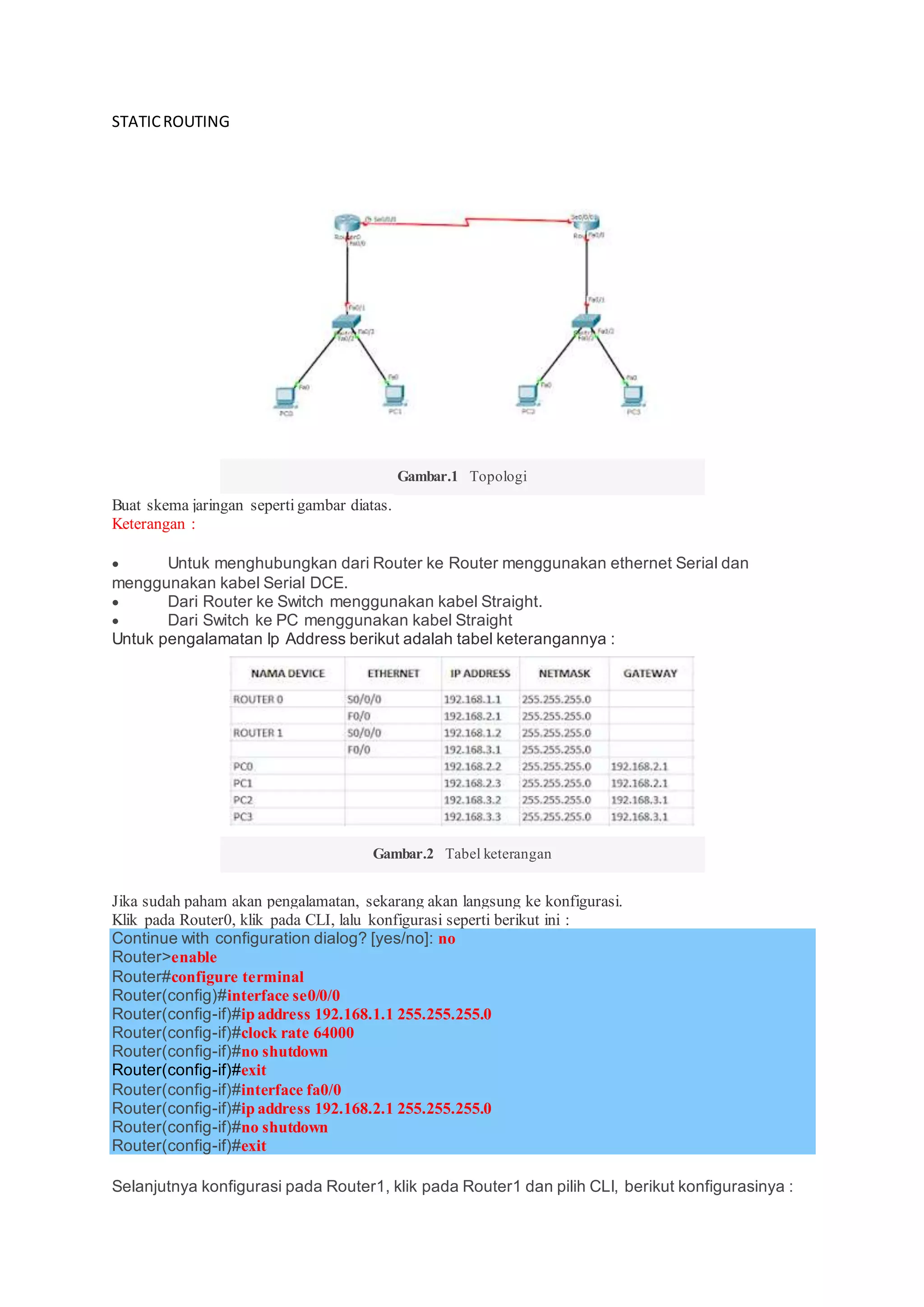 Static routing | DOCX