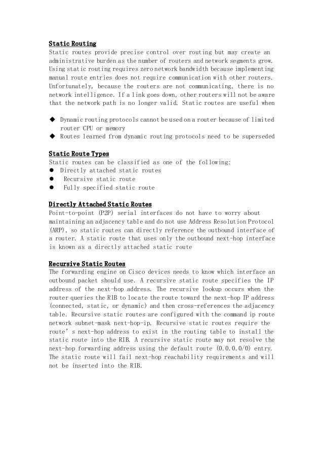 Static Routing Docx